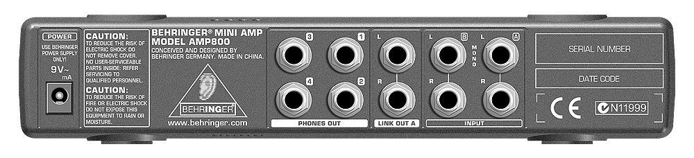 BEHRINGER ( ベリンガー ) >AMP800 MiniAMP | サウンドハウス