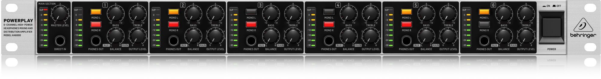 BEHRINGER ( ベリンガー ) HA6000 6chヘッドホンアンプ 送料無料 | サウンドハウス