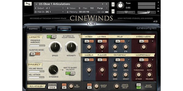 Cinesamples ( シネサンプルズ ) CineWinds CORE 簡易パッケージ版 送料無料 | サウンドハウス