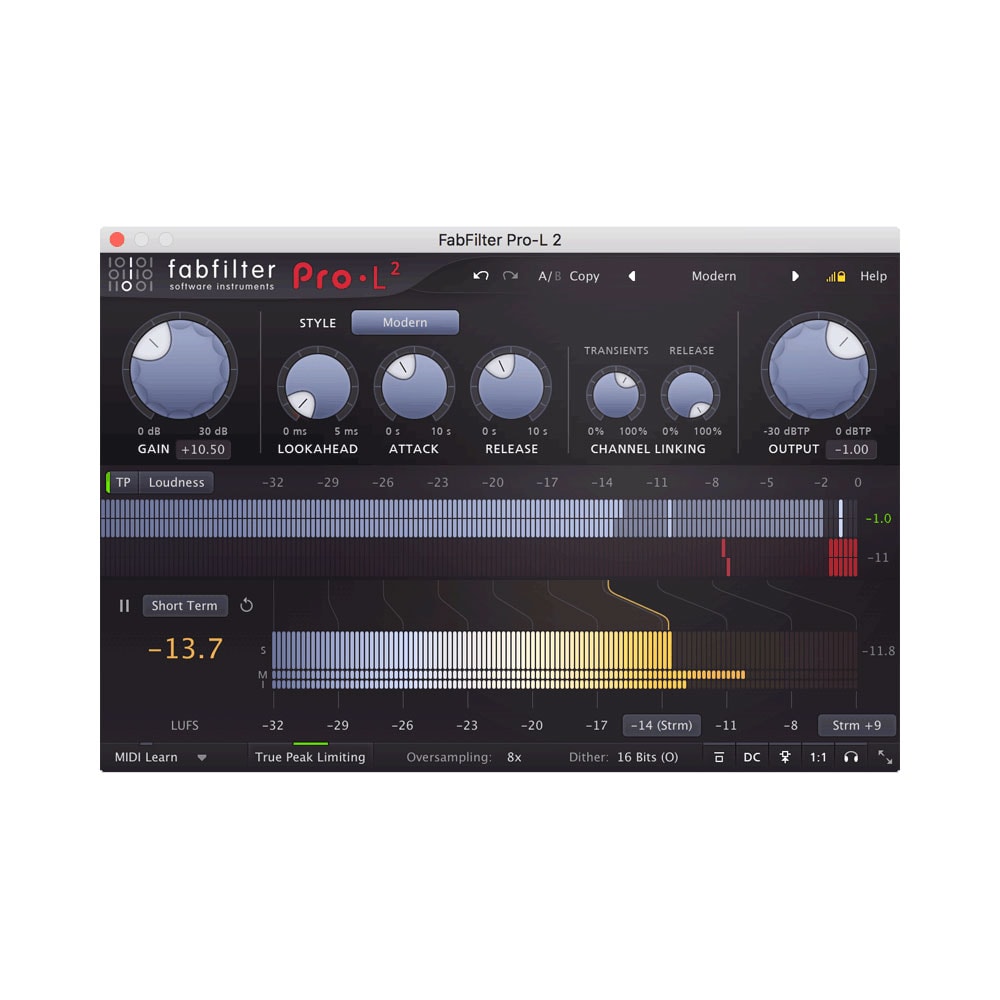 FabFilter ( ファブフィルター ) Pro-L2 ダウンロード納品版 送料無料 | サウンドハウス