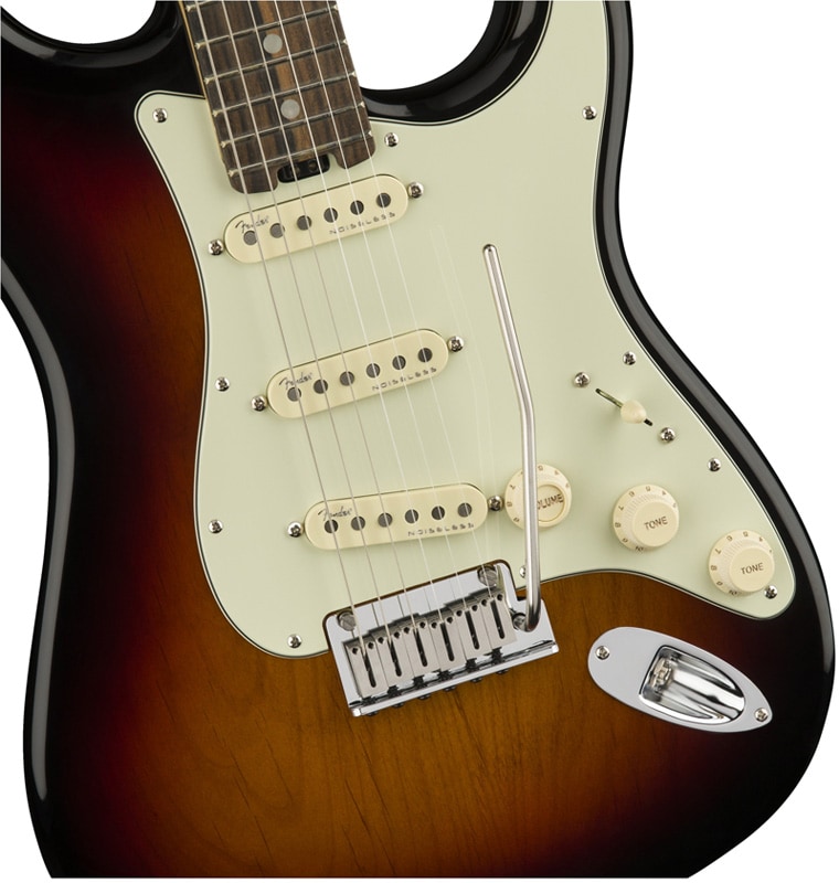FENDER ( フェンダー ) >American Elite STRAT Ebony 3-Color Sunburst 送料無料 ...