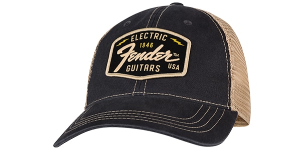 FENDER ( フェンダー ) Fender Transition Logo Patch Hat, Black/Stone One Size ...