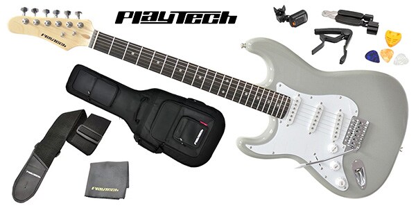 PLAYTECH ( プレイテック ) ST250LH ギター入門セット Gray 送料無料 | サウンドハウス