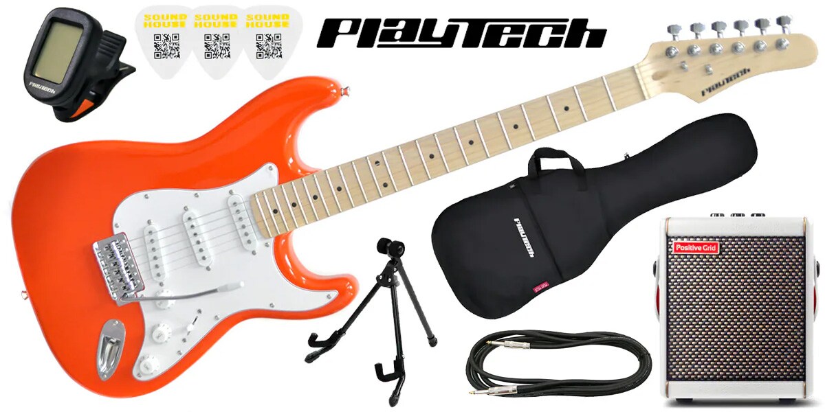 PLAYTECH ( プレイテック ) ST250+Spark Mini 入門セット Maple Orange 送料無料 | サウンドハウス