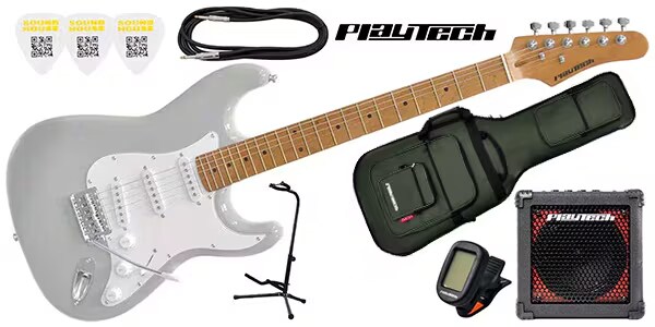 PLAYTECH ST280ギター入門セット Gray 送料無料 | Sound House