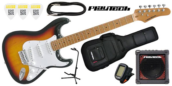 PLAYTECH ( プレイテック ) ST280ギター入門セット Sunburst 送料無料 | サウンドハウス