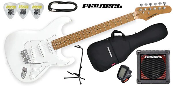 PLAYTECH ( プレイテック ) ST280ギター入門セット White 送料無料 | サウンドハウス