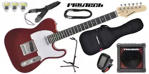 PLAYTECH TL250 ギター入門セットRose Metallic Red 送料無料 | Sound House