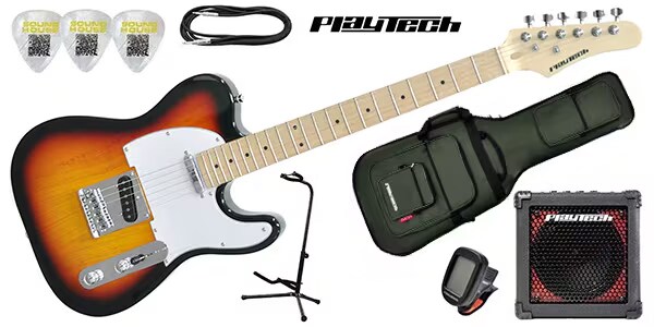 PLAYTECH ( プレイテック ) TL250ギター入門セットMaple Sunburst 送料無料 | サウンドハウス