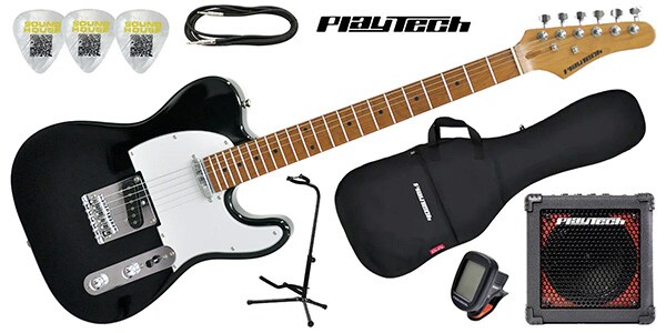 PLAYTECH TL280ギター入門セット Black 送料無料 | Sound House