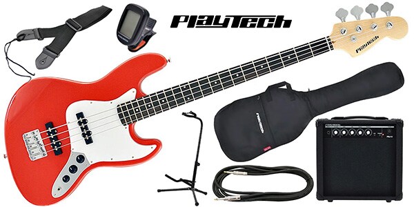 PLAYTECH ( プレイテック ) >JB420 Red エレキベース 初心者入門セット 送料無料 | サウンドハウス