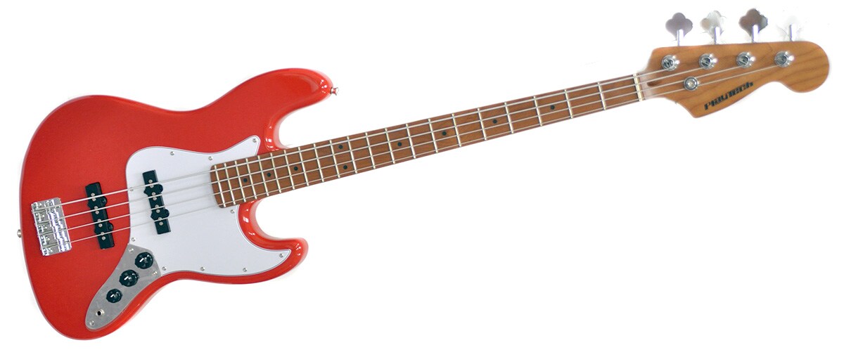 PLAYTECH ( プレイテック ) JB480 Red 【カーボナイズド・メイプルネック】 送料無料 | サウンドハウス