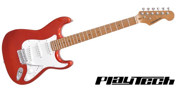 PLAYTECH ST280 Metallic Red【カーボナイズド・メイプルネック】 送料無料 | Sound House