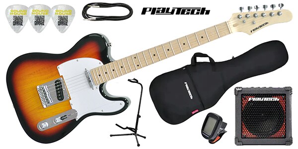 PLAYTECH ( プレイテック ) TL250ギター入門セットMaple Sunburst 送料無料 | サウンドハウス