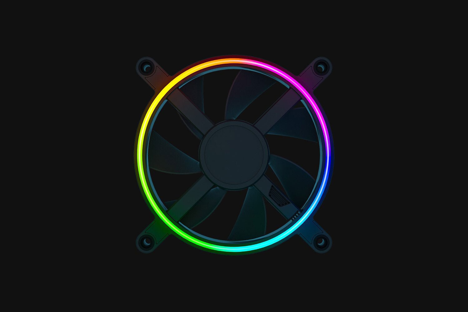 Razer ( レイザー ) Kunai Chroma RGB 120MM LED PWM 3 Fans RC21-01810100-R3M1 ...