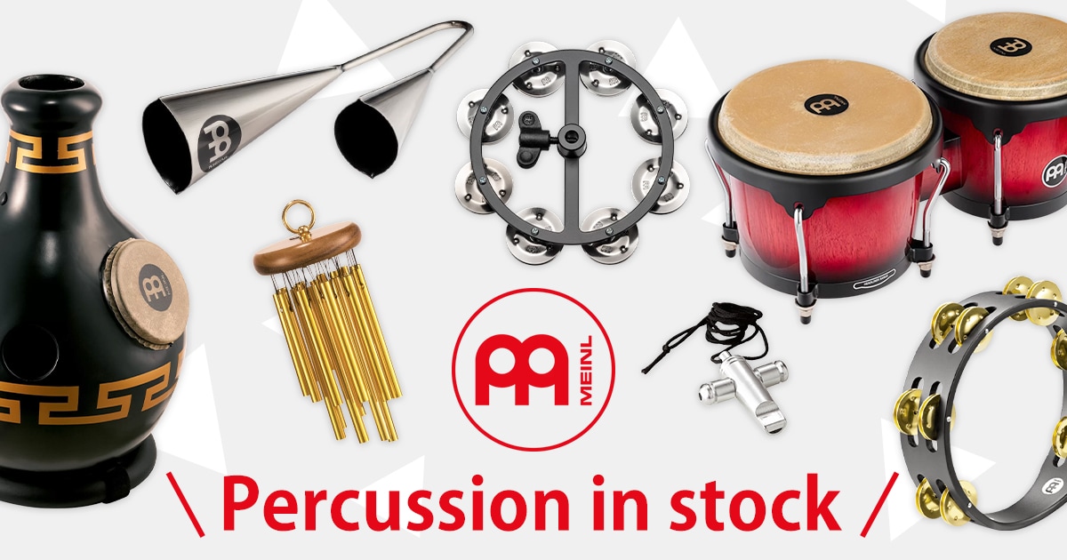 MEINL percussion instruments are arriving one after another!｜Sound House
