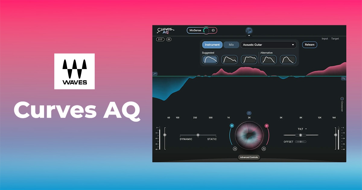 【世界初の自律型EQ】Waves「Curves AQ」販売開始！｜サウンドハウス