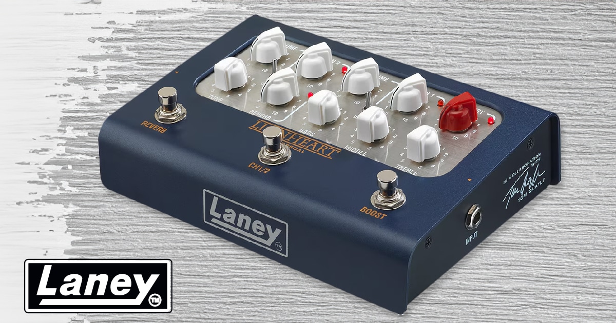 LaneyよりTom Quayleコラボ・ペダル型プリアンプ入荷！｜サウンドハウス
