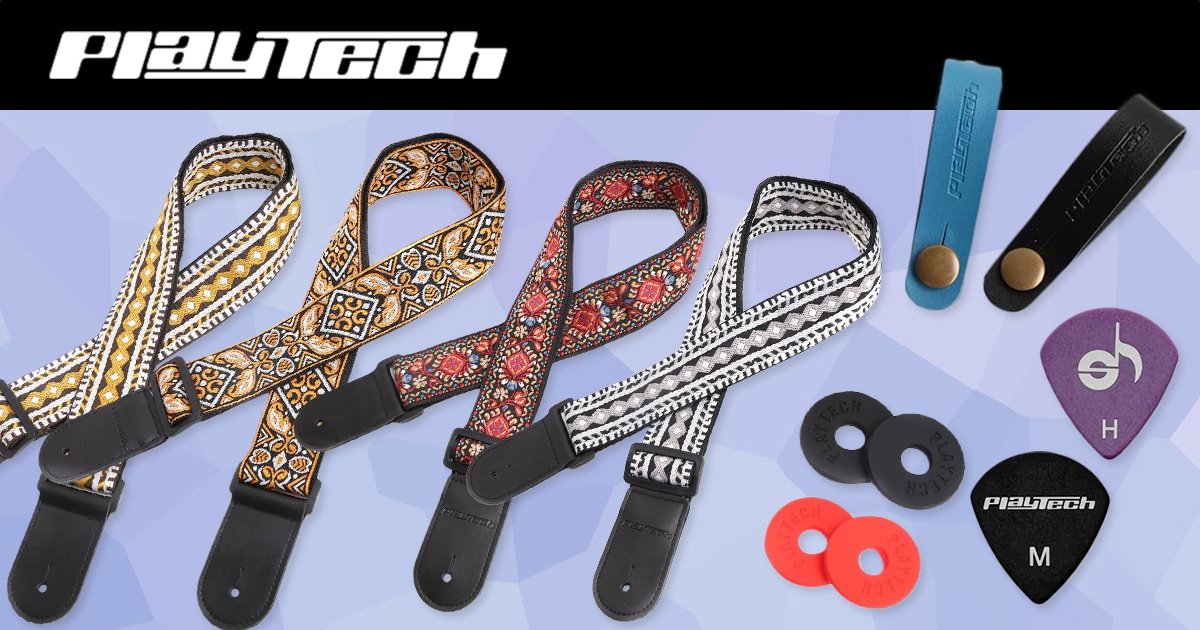 PLAYTECH新製品！ギターストラップ＆ピックついに入荷！｜サウンドハウス