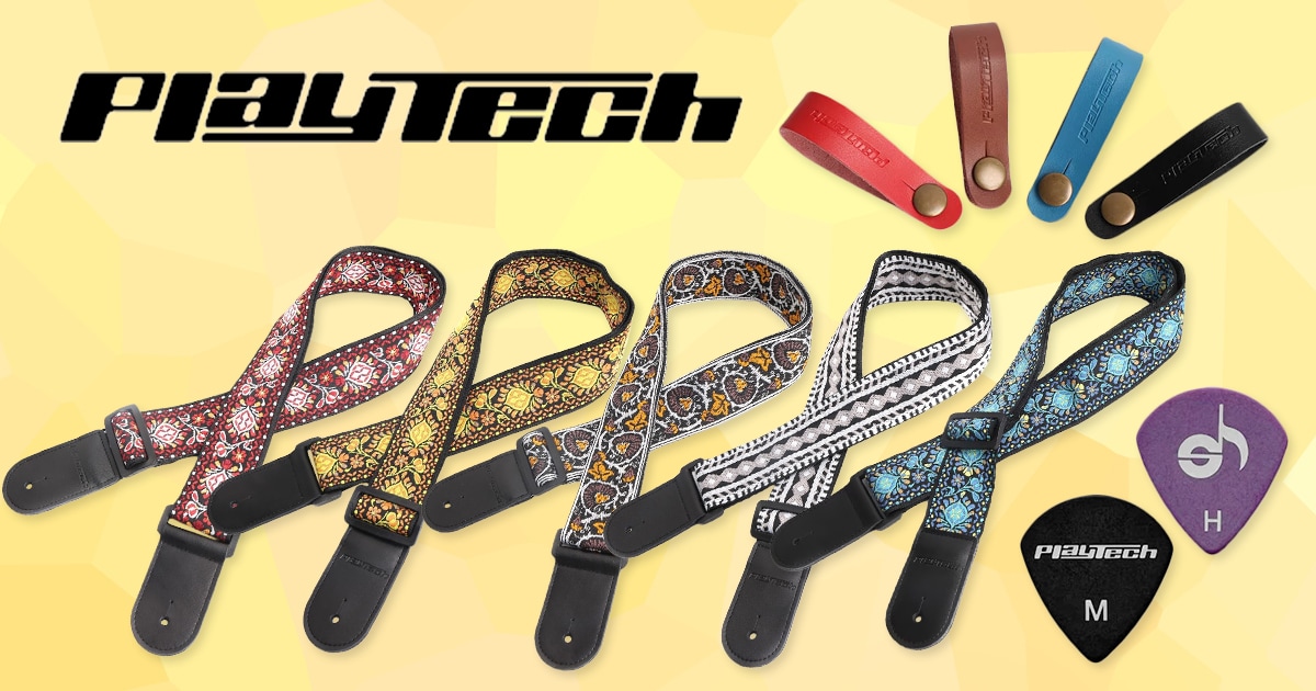 PLAYTECHよりギターストラップ＆ピック新モデル登場！｜サウンドハウス