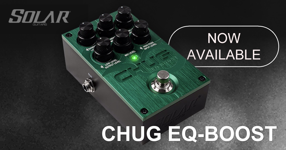 The long-awaited “CHUG EQ-BOOST” for metal guitarists is now available ...