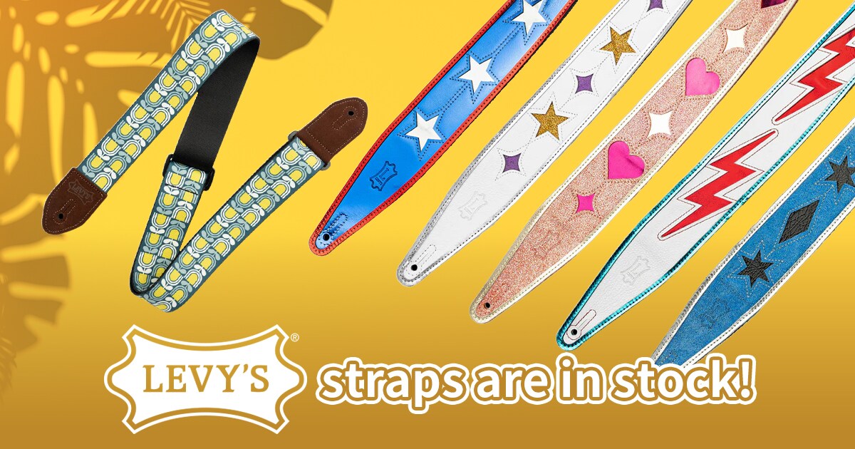 New LEVY'S straps are in stock!｜Sound House