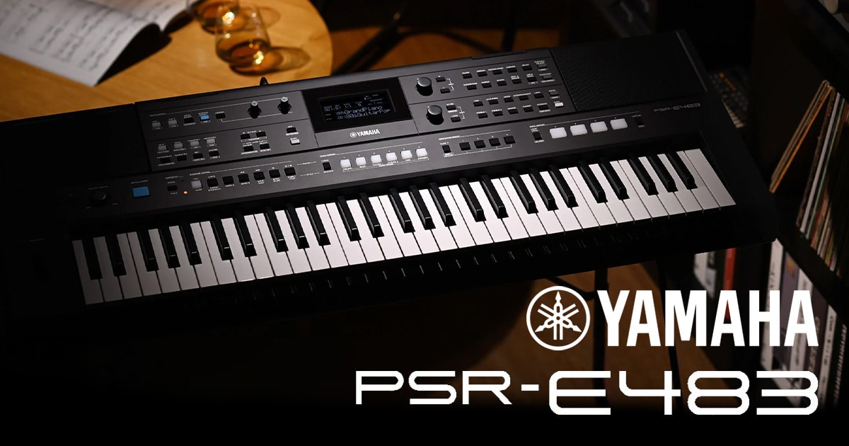 YAMAHAより、ポータブルキーボード「PSR-E483」新登場！｜サウンドハウス