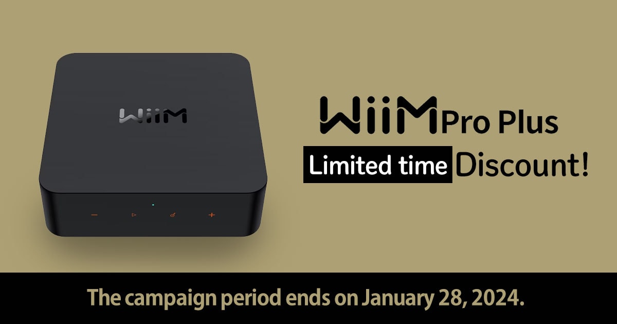 Compact audio streamer WiiM Pro Plus from WiiM at a reduced price for a ...