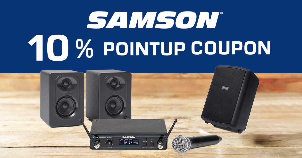 SAMSON 全商品10％ポイントアップクーポン！｜サウンドハウス