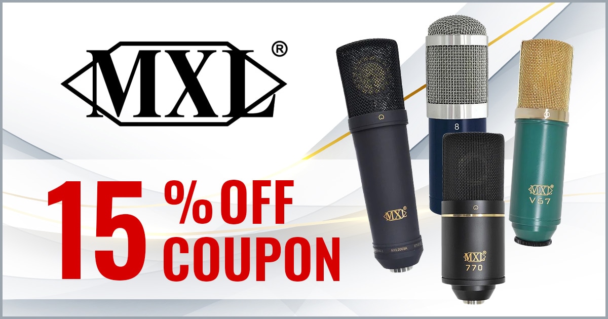 MXL製品15%OFFクーポン｜サウンドハウス
