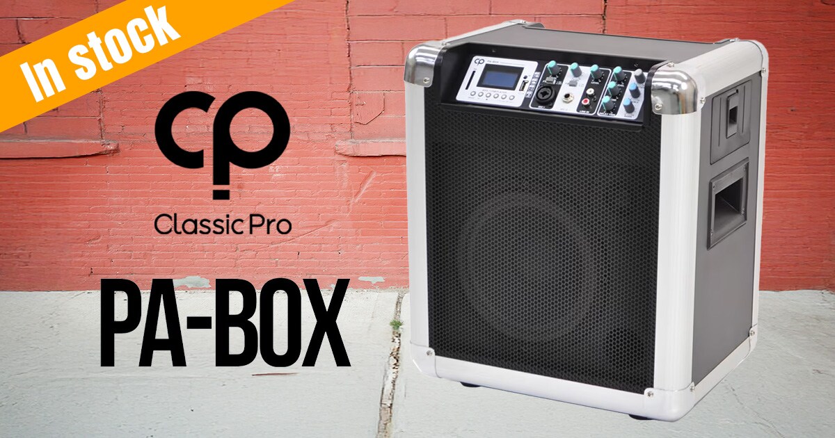CLASSIC PRO battery-powered portable PA "PA-BOX" is now in stock!｜Sound ...