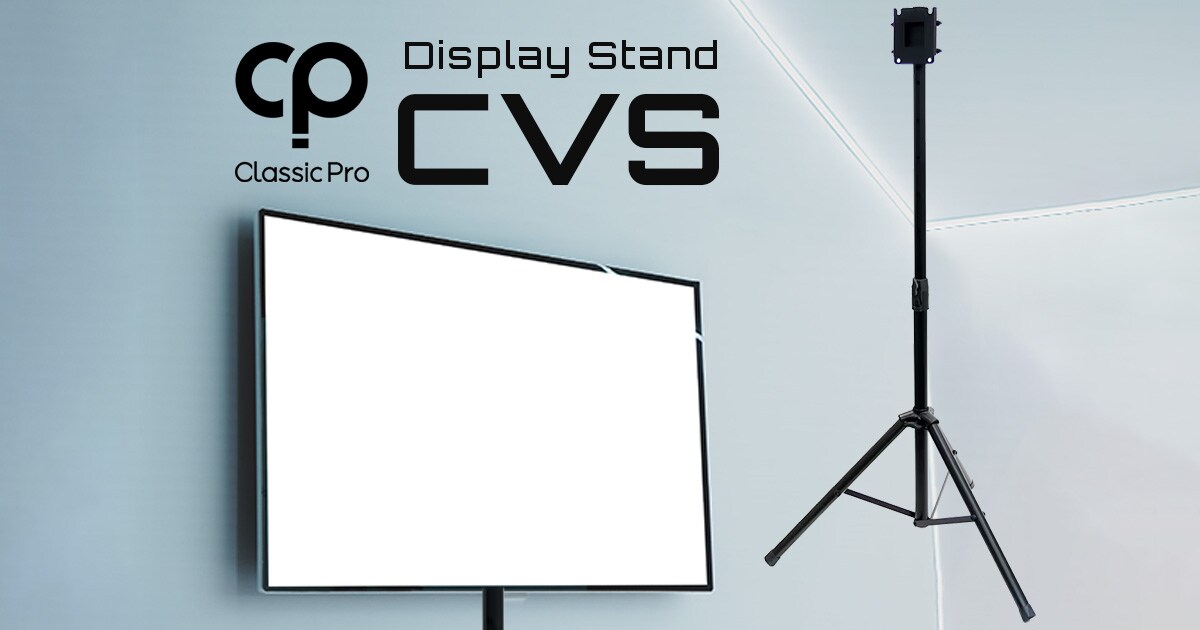 New tripod-type VESA standard display stand for CVS from CLASSIC PRO ...