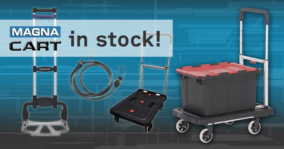 A series of carry carts from the popular brand MAGNA CART are in stock ...